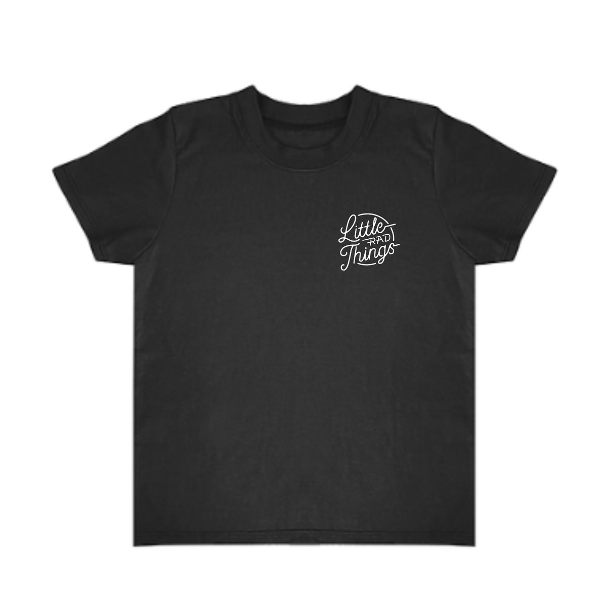 RAD CIRCLE LOGO TEE - BLACK – LITTLE RAD THINGS