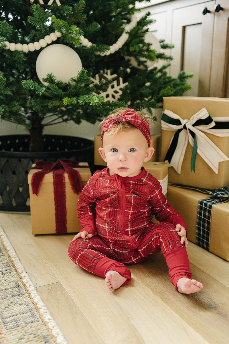 Red Plaid Bamboo Zipper - LITTLE RAD THINGS